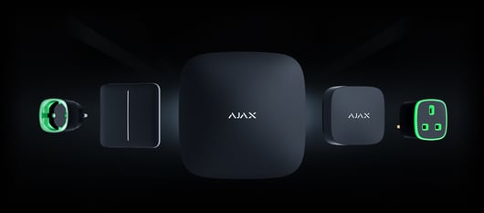 Current product lines of the Ajax security system