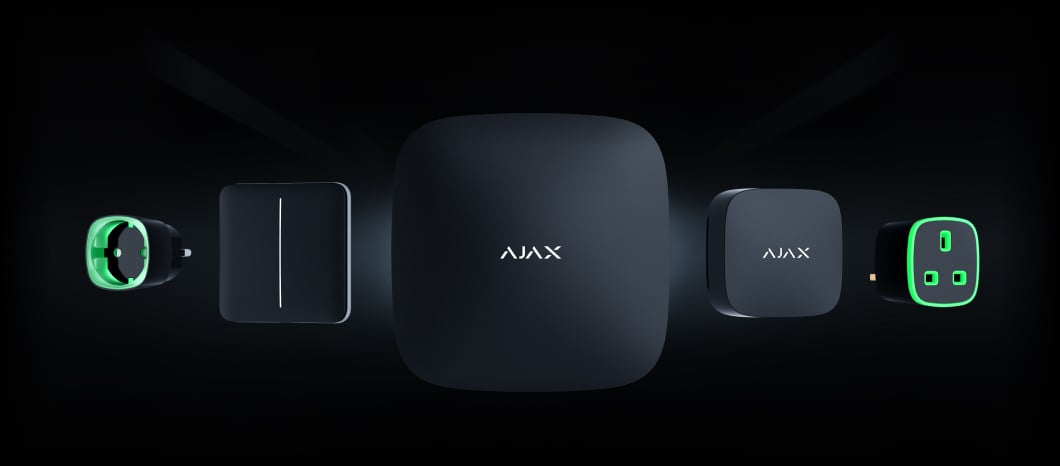 Current product lines of the Ajax security system