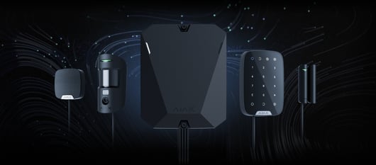 Current product lines of the Ajax security system