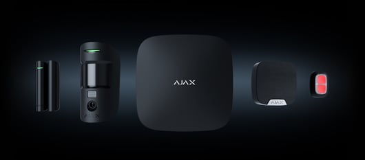 Current product lines of the Ajax security system