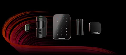 Current product lines of the Ajax security system