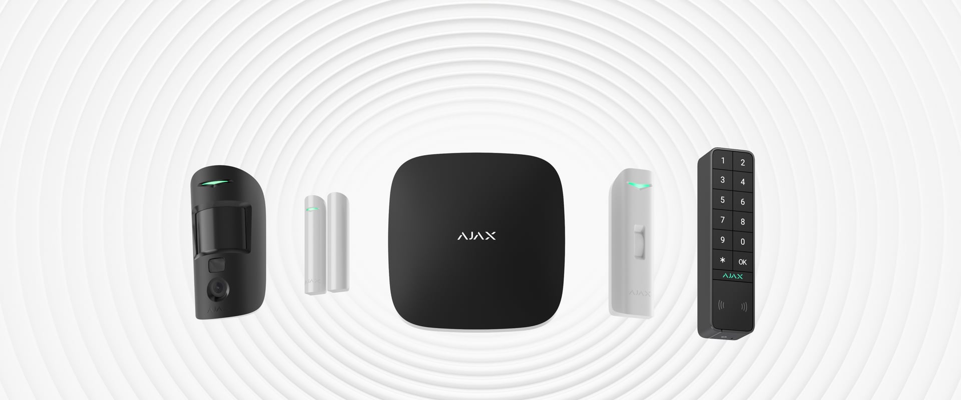 Ajax wireless security system devices