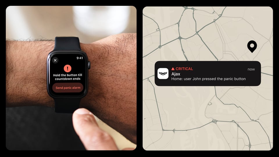 Ajax app update for Apple Watch: panic button always on the wrist ...