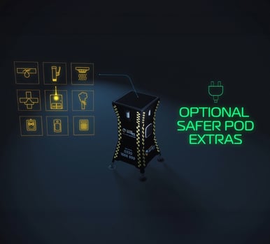 Autonomous, mobile intrusion detection station Safer Pod S1