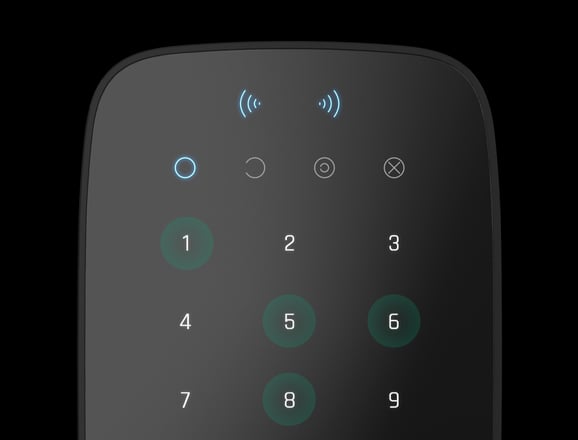 KeyPad Plus — Security keypad with support for contactless chips
