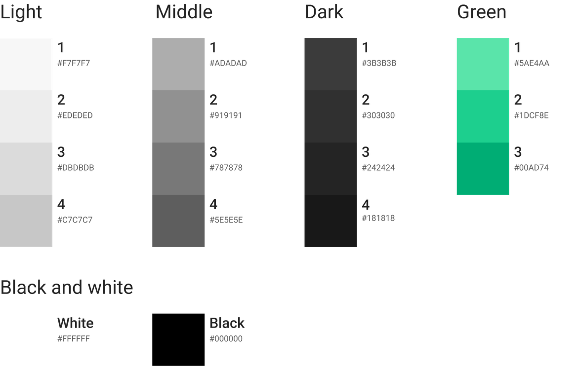 Rules for using colors | Ajax brand guidelines