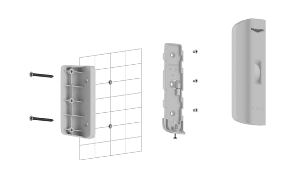 Outdoor curtain motion detector in a smaller body