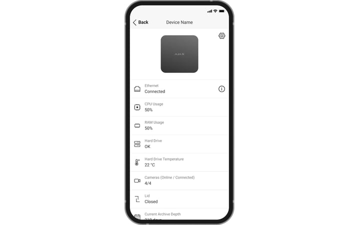 Ajax NVR network IP video recorder