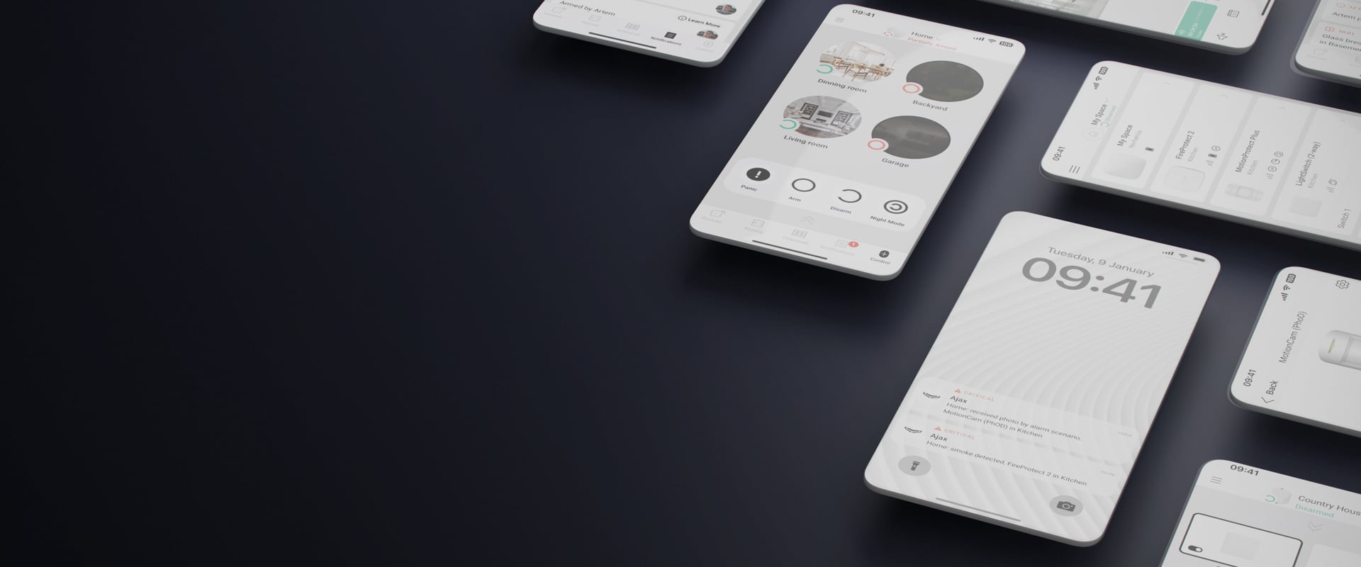 Ajax Security System app voor gebruikers | Alle functies in één app