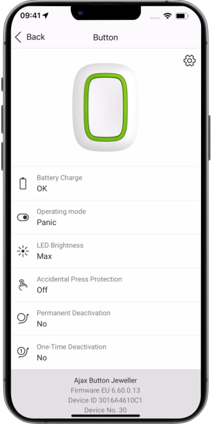 Wireless panic button with control mode | Ajax Systems