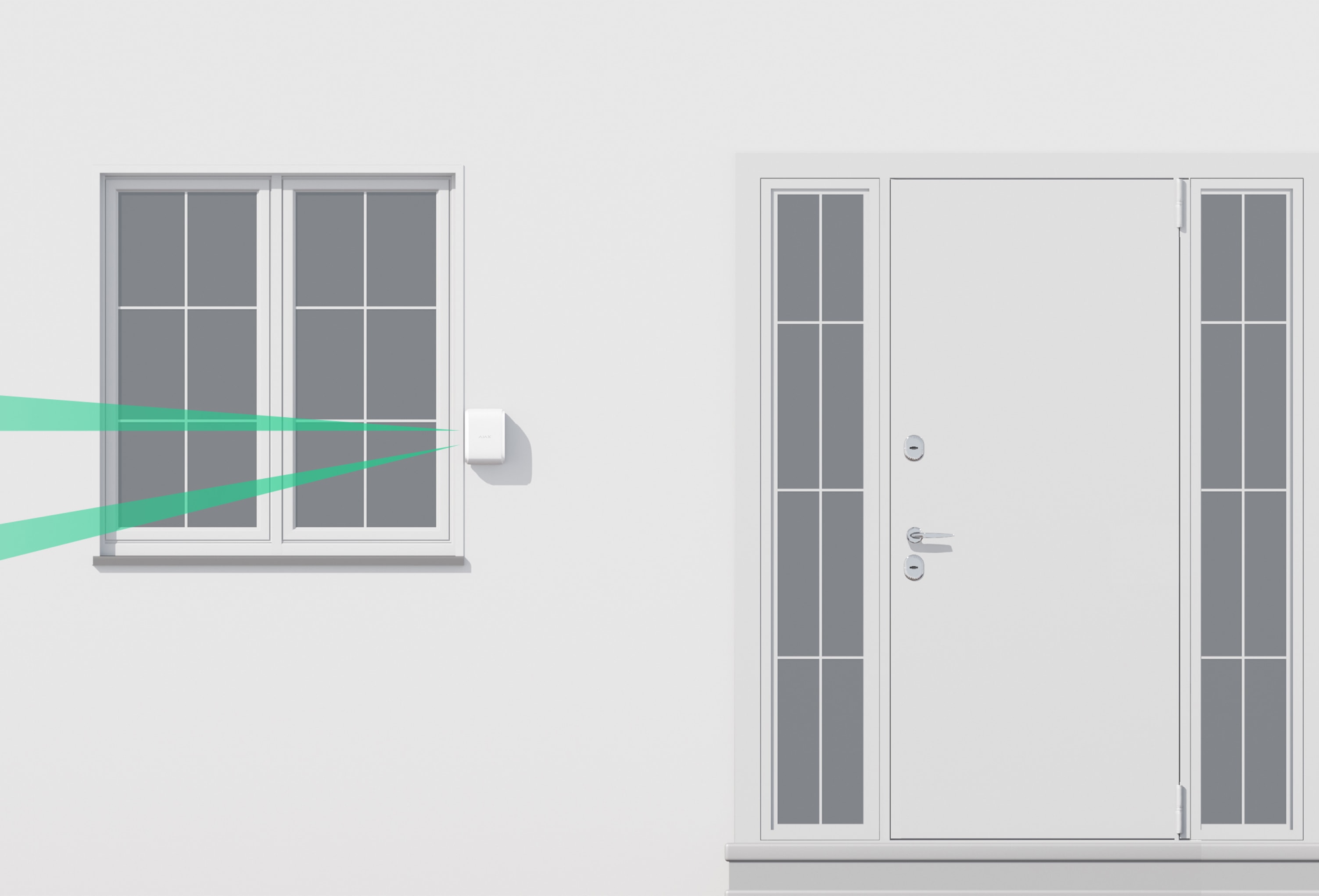 DualCurtain Outdoor — Wireless outdoor curtain-type motion detector