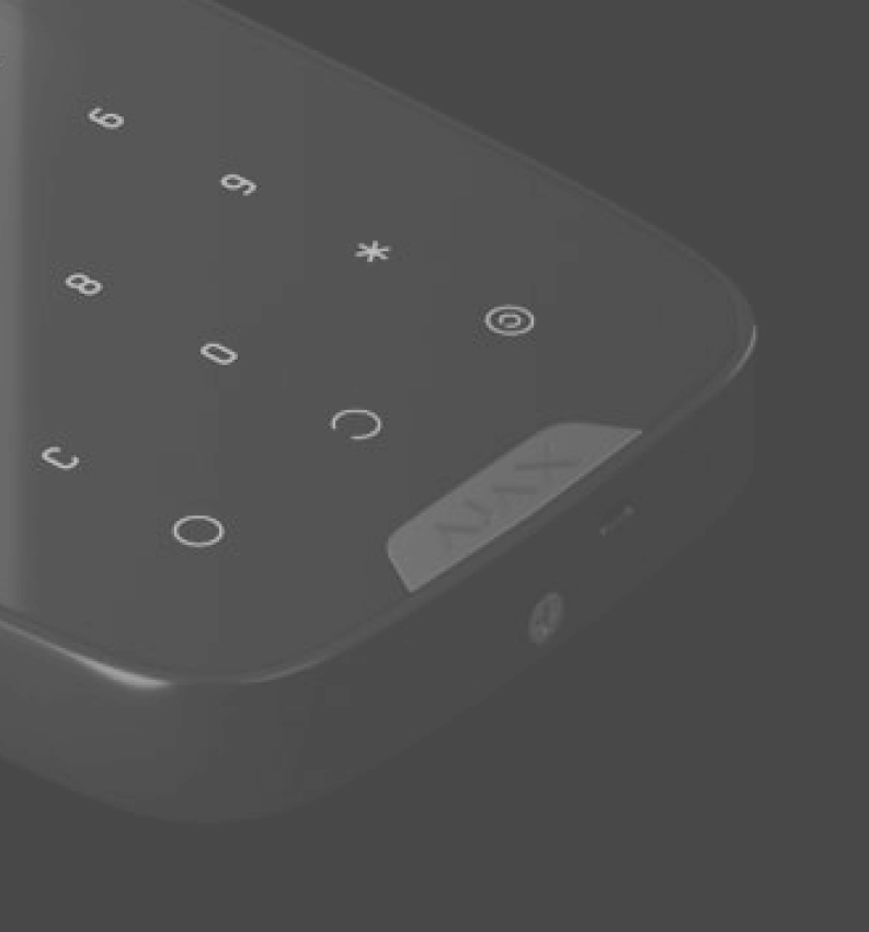 KeyPad Plus — Teclado de seguridad compatible con chips de proximidad